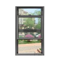 China Single Hung Aluminum Window 5mm 9A 5mm Tempered Glass 1.4mm Profile Thickness for sale