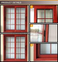 China Double Tempered Safety Glass Aluminum Sliding Window with Powder Coating 5mm+12A+5mm for sale