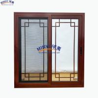 China PVC Sliding Window Sound Insulation 30dB Fiberglass Screen Netting Double Glazing 5mm+12A+5mm for sale