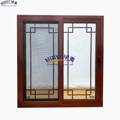 China PVC Sliding Window Sound Insulation 30dB Fiberglass Screen Netting Double Glazing 5mm+12A+5mm for sale