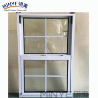 China Aluminum Alloy Double Hung Windows for Bathroom Vertical Opening Pattern America Style for sale