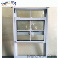 China Aluminum Alloy Double Hung Windows for Bathroom Vertical Opening Pattern America Style for sale