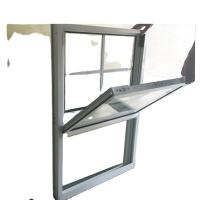 China Aluminum Alloy Double Hung Windows for Bathroom Vertical Opening Pattern America Style for sale