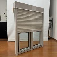 China PVC Casement Window with Fiberglass Mosquito Net and Rolling Blinds 5mm+12A+5mm for sale