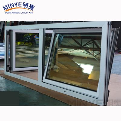 China White Customized Aluminum Profile Spanish Style Tilt and Turn Windows 1.4mm Thickness Double Glazed for sale