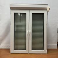 China PVC Casement Window with Fiberglass Mosquito Net and Rolling Blinds 5mm+12A+5mm for sale