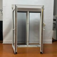 China PVC Casement Window with Fiberglass Mosquito Net and Rolling Blinds 5mm+12A+5mm for sale