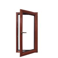 China Anodized Powder Coated Aluminum Alloy Casement Swing Window 4mm 19mm Double Tempered Glass for sale