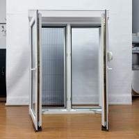 China UPVC Casement Window with Roller Shutters 5mm Double Tempered Glass High Strength Sealing for sale