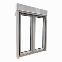 China UPVC Casement Window with Roller Shutters 5mm Double Tempered Glass High Strength Sealing for sale