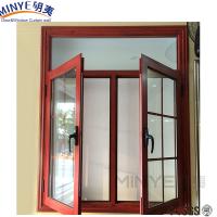 China Aluminum Casement Window Double Glazed 5mm+9A+5mm Powder Coated Swing for sale