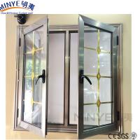 China Aluminum Casement Window with Fly Screen Rolling Louver Tempered Glass 4mm-19mm for sale
