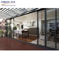 China Thermal Break Aluminum Large Sliding Glass Door 5mm+9A+5mm Double Tempered Glass for sale