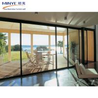 China Thermal Break Aluminum Large Sliding Glass Door 5mm+9A+5mm Double Tempered Glass for sale