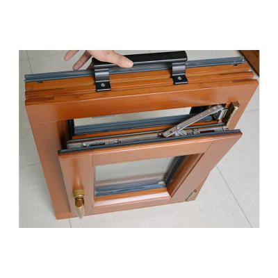 China Vertical Opening Aluminium Chain Winder Top Hung Window with Timber Reveal 6063-T5 for sale