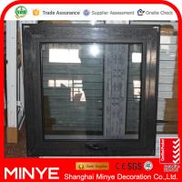 China Aluminum Alloy Top Hung Window 1.4mm Frame with Double Tempered Glass 5+12A+5mm and Fiberglass Screen for sale