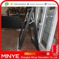 China Aluminum Alloy Top Hung Window 1.4mm Frame with Double Tempered Glass 5+12A+5mm and Fiberglass Screen for sale