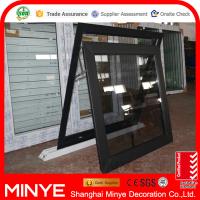 China Aluminum Alloy Top Hung Window 1.4mm Frame with Double Tempered Glass 5+12A+5mm and Fiberglass Screen for sale