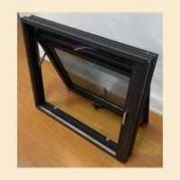China Aluminum Alloy Top Hung Window 1.4mm Frame with Double Tempered Glass 5+12A+5mm and Fiberglass Screen for sale