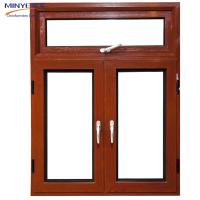 China Wooden Window Frames Designs Hurricane Impact Powder Coated Aluminum Alloy 5mm Double Glass for sale