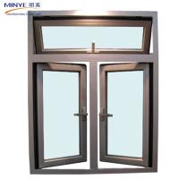 China Wooden Window Frames Designs Hurricane Impact Powder Coated Aluminum Alloy 5mm Double Glass for sale