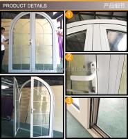 China Germany Hardware Thermal Break Aluminum Arch Double Casement Window with Grills for sale