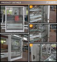 China Aluminum Louver Window with Customizable Burglar Mesh and Horizontal Opening Pattern for sale