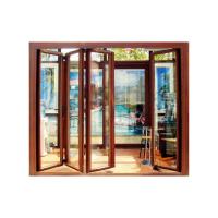 China Energy Saving Aluminum Folding Door with German Hardware 5mm Double Glass for sale