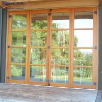 China Energy Saving Aluminum Folding Door with German Hardware 5mm Double Glass for sale