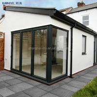 China Energy Saving Aluminum Folding Door with German Hardware 5mm Double Glass for sale