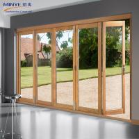 China Energy Saving Aluminum Folding Door with German Hardware 5mm Double Glass for sale