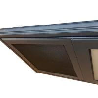 China Tempered Glass Sliding Window 5mm+12A+5mm Double Glazing Brown Bulletproof for Villa for sale