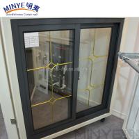 China Aluminum French Sliding Window 5mm+12A+5mm Double Glazed Powder Coated for sale