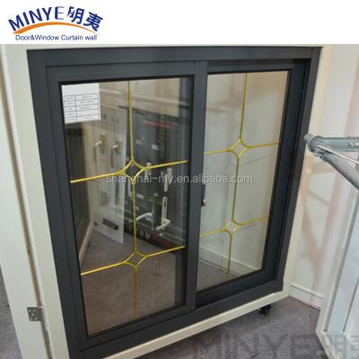 China Aluminum French Sliding Window 5mm+12A+5mm Double Glazed Powder Coated for sale