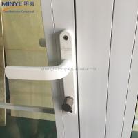 China Aluminum Arch Double Oval Glass Casement Door Water Penetration 450 PA for sale