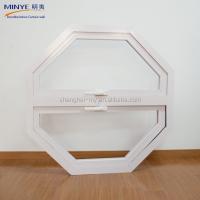 China Customizable Hexagon Aluminum Glass Casement Window 6063-T5 Dow Corning Silicone for sale