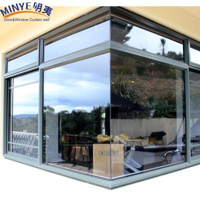 China Seamless Aluminum Alloy Frame Reinforced Corner Windows 6063-T5 Thermal Break Profile for sale