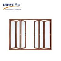 China Customized Aluminum Folding Doors 6063-T5 Thermal Break Heat Insulation Waterproof for Modern Entry for sale