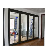 China Exterior Double Tempered Double Glazed Glass Folding Door 5+12A+5mm for Partition Wall for sale