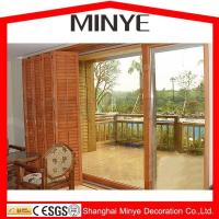 China Aluminum Accordion Folding Louver Door 40mm Interior with Hardware Custom Sizes for sale