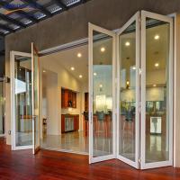 China Aluminum Bi Folding Door Partition Wall 2.5mm Profile Thickness 6063 T5 Thermal Break for sale
