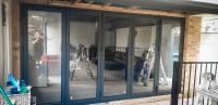 China Foldable Exterior Glass Accordion Door 6063-T5 Aluminum Double Glazing 5mm+12A+5mm for sale