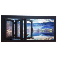 China Aluminum Balcony Glass Door Foldable with Fiberglass Screen Netting 1.2mm-2.0mm Frame for sale