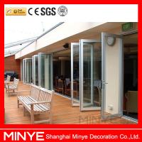 China Aluminum Balcony Glass Door Foldable with Fiberglass Screen Netting 1.2mm-2.0mm Frame for sale