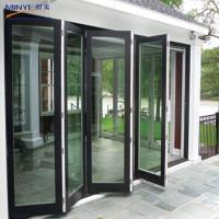 China Villa French Glass Bi Fold Doors Modern Design Wind Resistance 3500 PA for sale