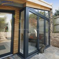 China Villa French Glass Bi Fold Doors Modern Design Wind Resistance 3500 PA for sale