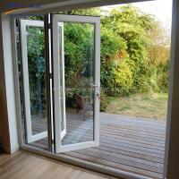 China Villa French Glass Bi Fold Doors Modern Design Wind Resistance 3500 PA for sale
