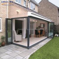 China Villa French Glass Bi Fold Doors Modern Design Wind Resistance 3500 PA for sale