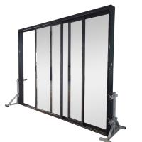 China Aluminium Glass Sliding Door 5mm+12A+5mm Double Glazed Security Patio Door for sale
