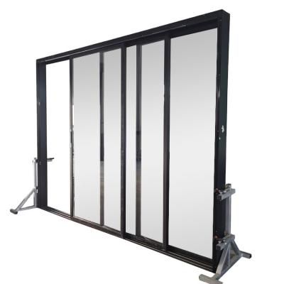 China Aluminium Glass Sliding Door 5mm+12A+5mm Double Glazed Security Patio Door for sale